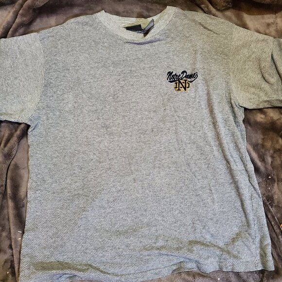 Pro Edge | Shirts | Proedge Notre Dame Stiched Tshirt Size L | Poshmark